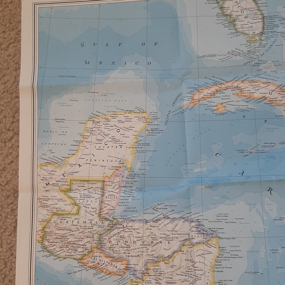 Other | Vintage 1981 Map Of The West Indies | Poshmark